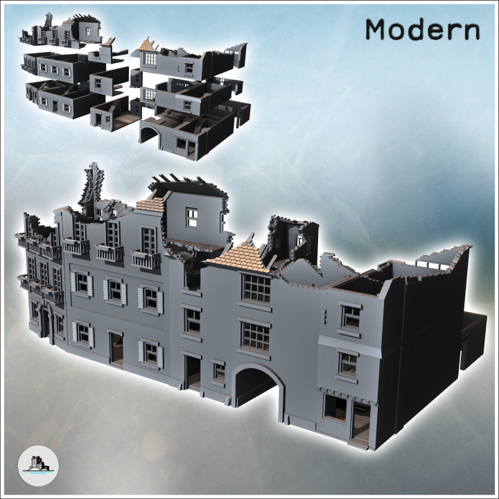 3D Printable Modern city pack No. 6 - Modern WW2 WW1 World War Diaroma ...