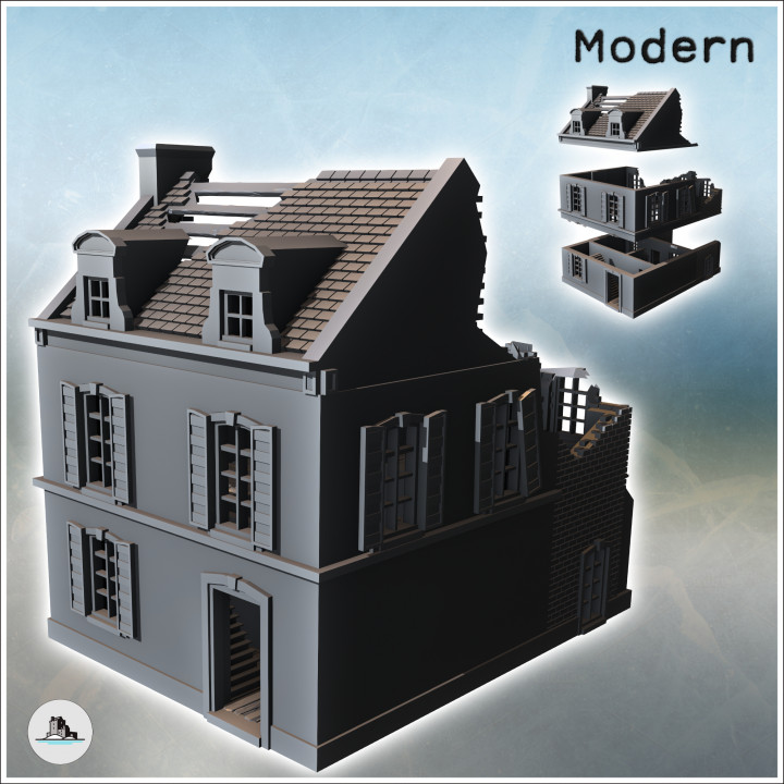 3D Printable Modern city pack No. 6 - Modern WW2 WW1 World War Diaroma ...