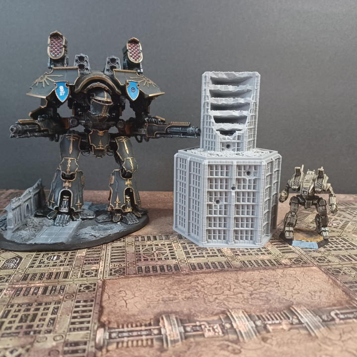 3D Printable Ruined Watchtower SFR058 by Wargame Forge