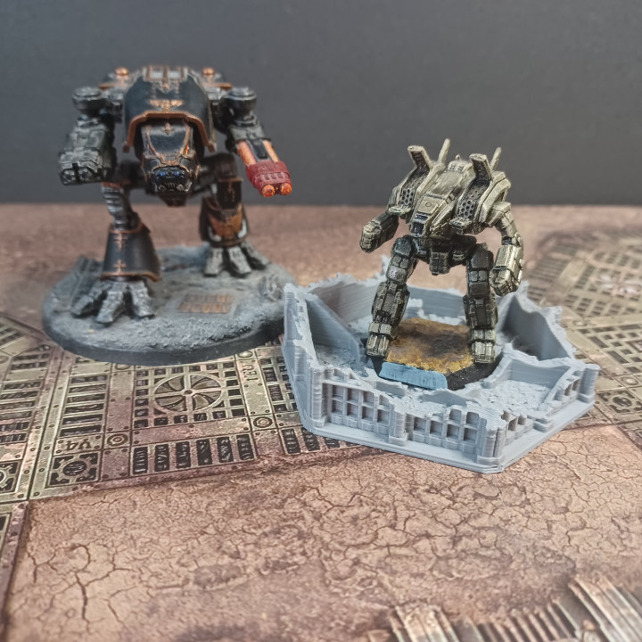 3D Printable Destroyed Watchtower SFD058 by Wargame Forge