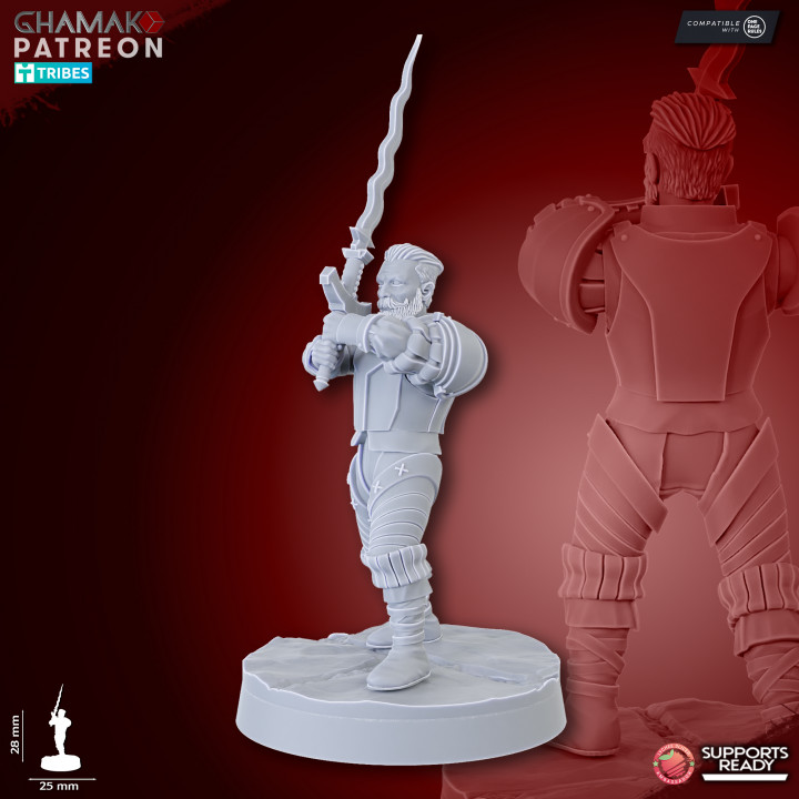 3D Printable Doppelsoldner by Ghamak