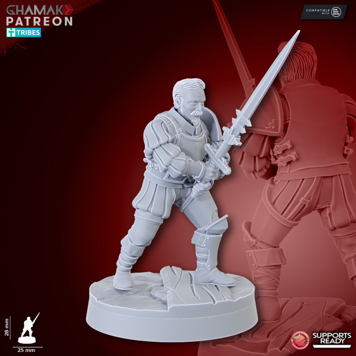 3D Printable Doppelsoldner by Ghamak