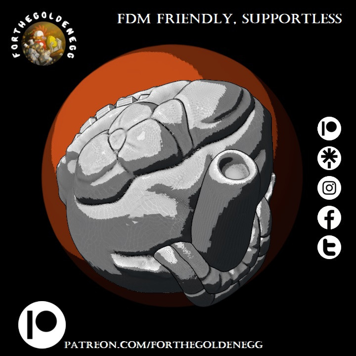 3D Printable Flesh House - Supportless by Balázs Patonai