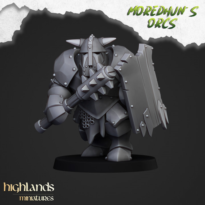 3D Printable Armoured Orcs - Highlands Miniatures by Highlands Miniatures