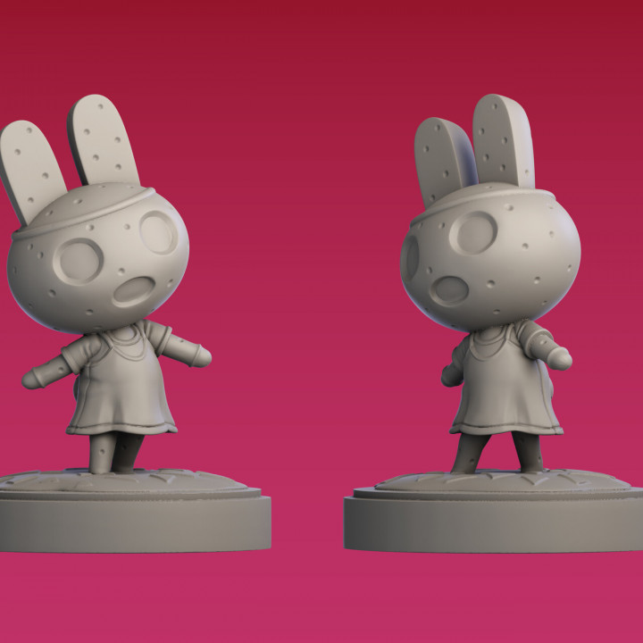 3D Printable Animal Crossing Fan Art: Coco by Vixtrolla