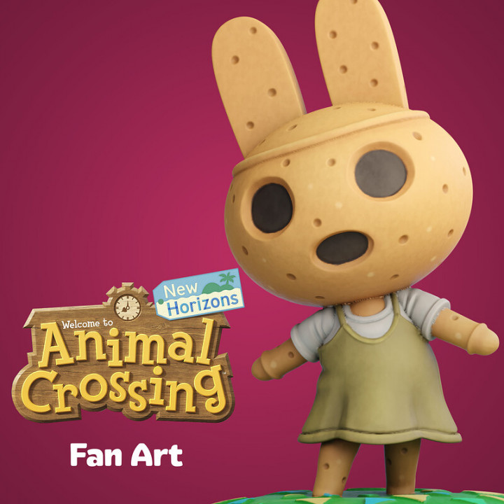 3D Printable Animal Crossing Fan Art: Coco by Vixtrolla