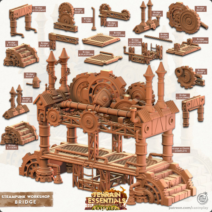 3D Printable Steampunk Workshop Set (Pre-Supported) - Terrain ...