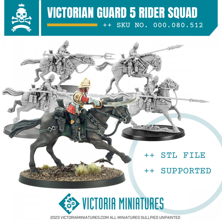 3D Printable Victorian Guard Rough Riders Squad by Victoria