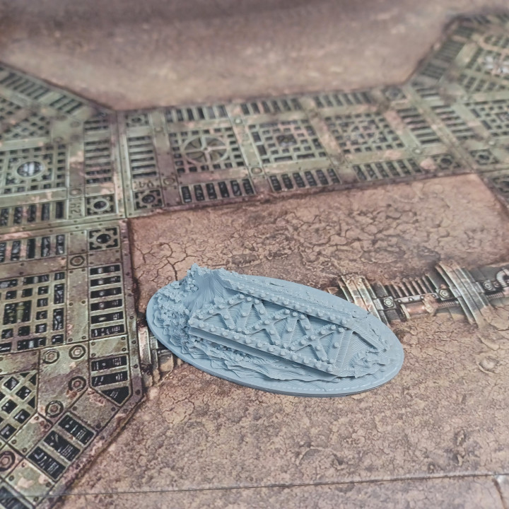 3D Printable Destroyed Tech Cult Scatter Ruins by Wargame Forge