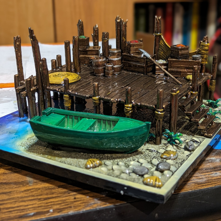 3D Print of KS18 THE DOCK DIORAMA by monterey86
