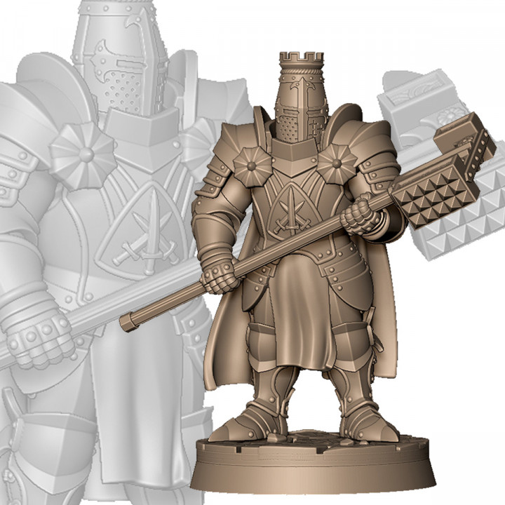 3D Printable Heavy knight by Willy Kao