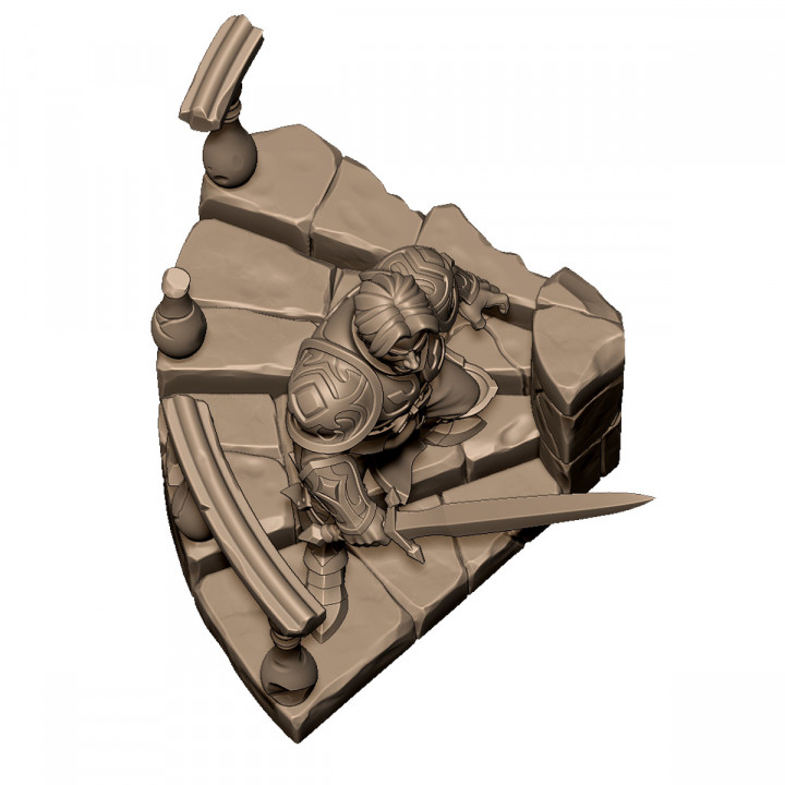 3D Printable Hero knight by Willy Kao