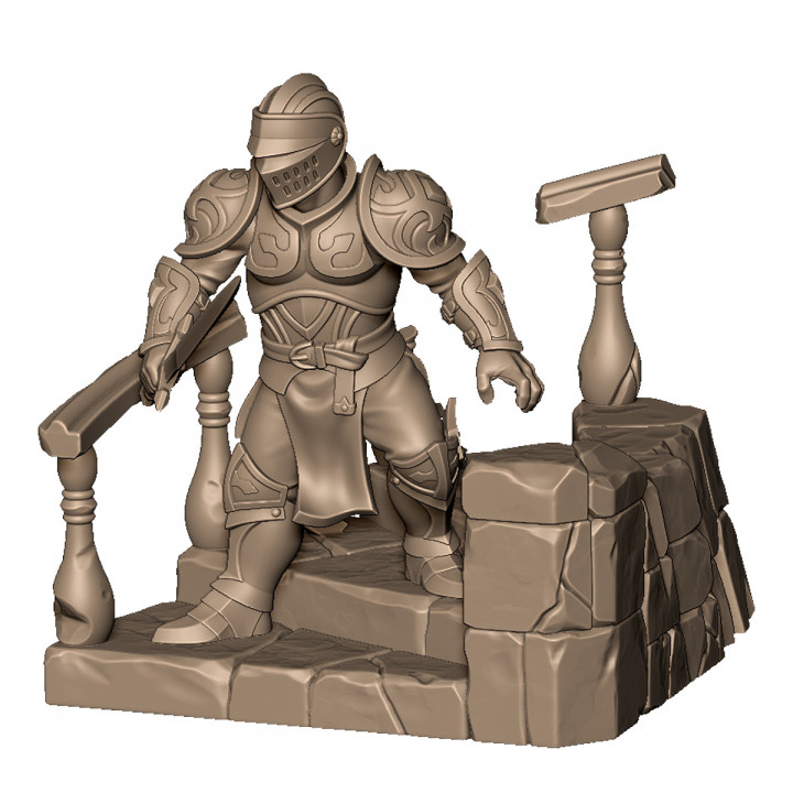 3D Printable Hero knight by Willy Kao