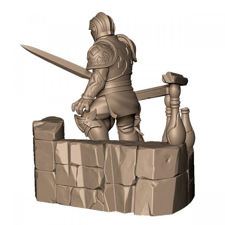 3D Printable Hero knight by Willy Kao