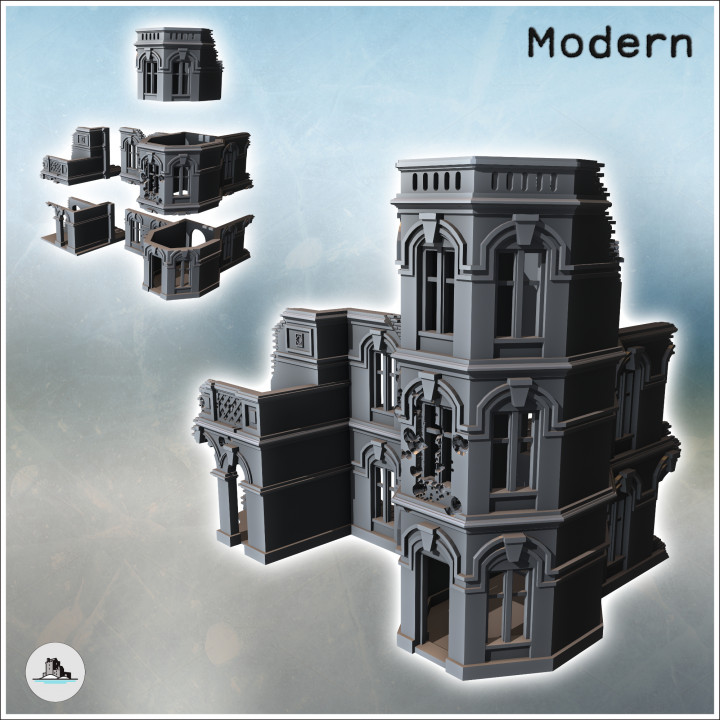 3D Printable Modern city pack No. 8 - Modern WW2 WW1 World War Diaroma ...