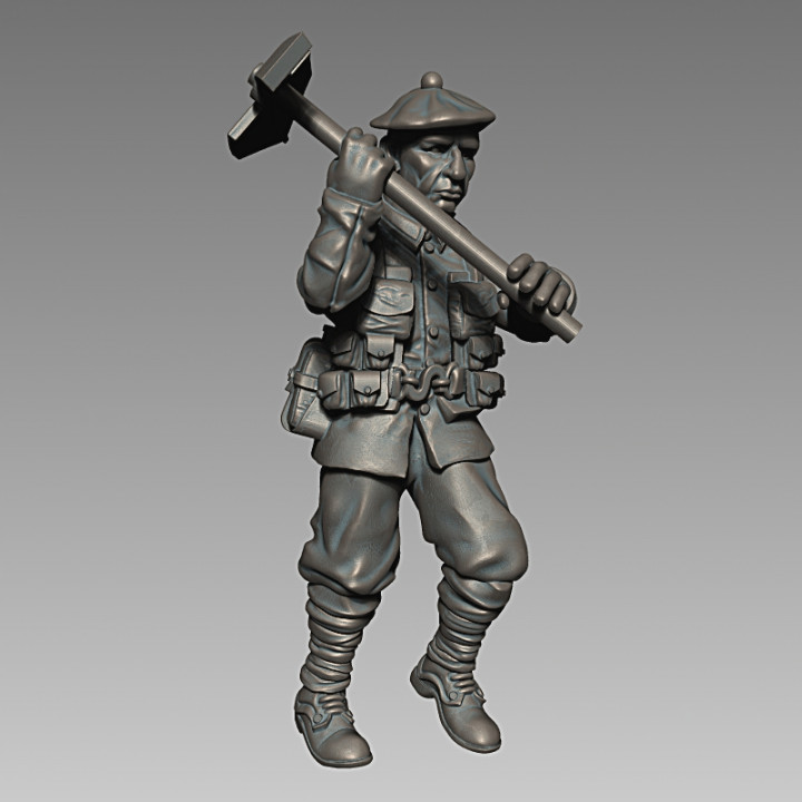 3D Printable British Trench Raiders by Wargames Atlantic