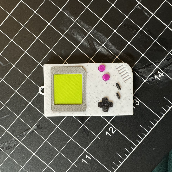 3D Printable Gameboy Ornament Bezel by Frank