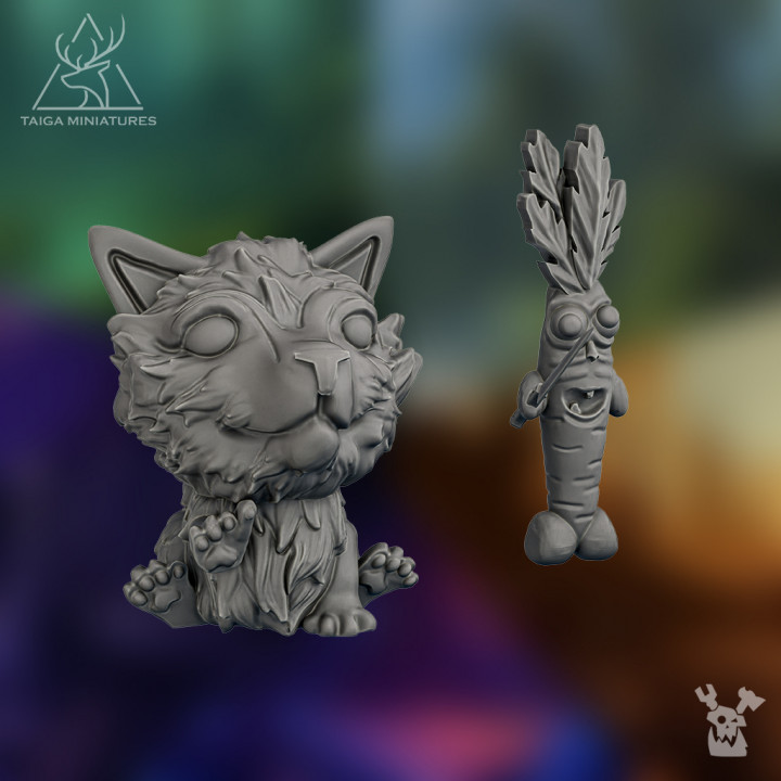 3D Printable Fantasy Forest Beasts by Taiga Miniatures