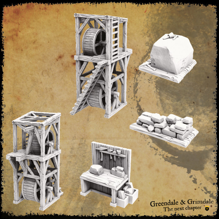 3D Printable Greendale - Stonemason by 3Dlayeredscenery