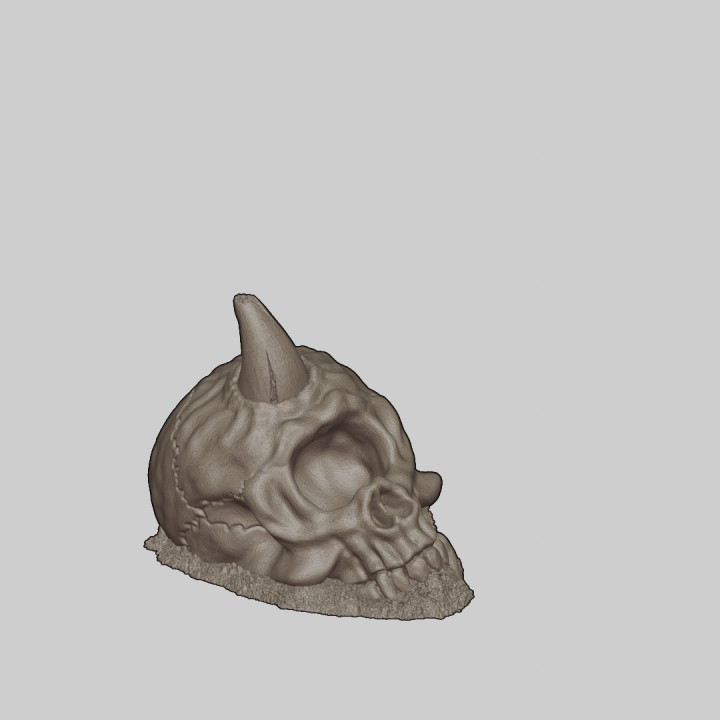 3D Printable Cyclop Skull by Dani Amengual