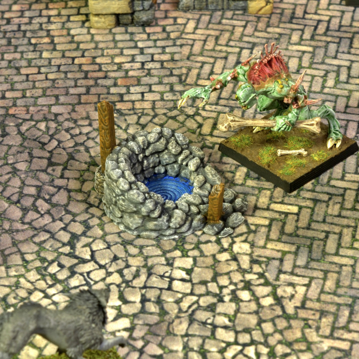 3D Printable Broken Rustic Well by Dani Amengual