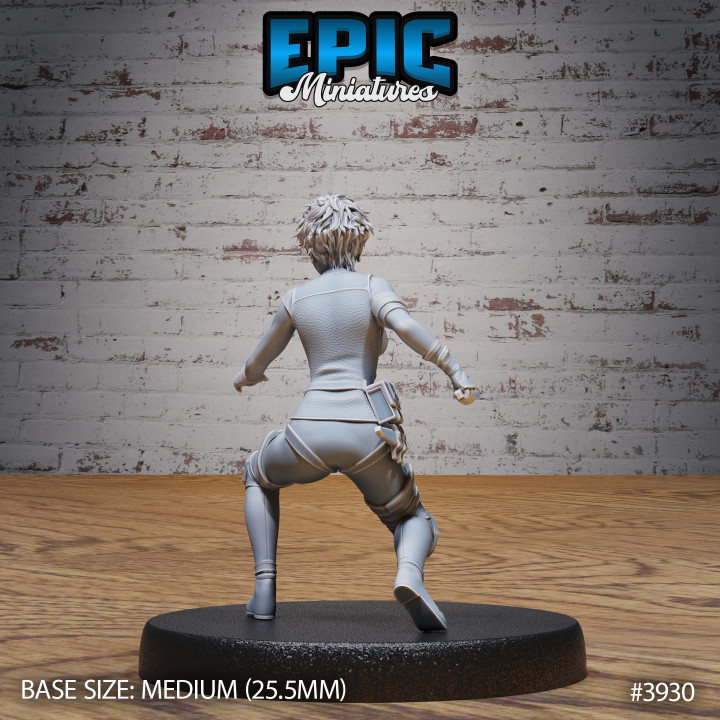 3D Printable Rogue Novice Female Set / Evil Bandit / Human Warrior ...