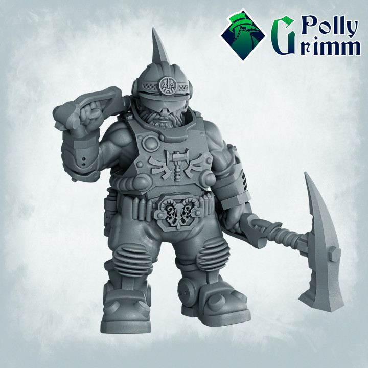 3D Printable Sci-fi tabletop miniature. Galaxy Dwarves set. Space Rocks ...