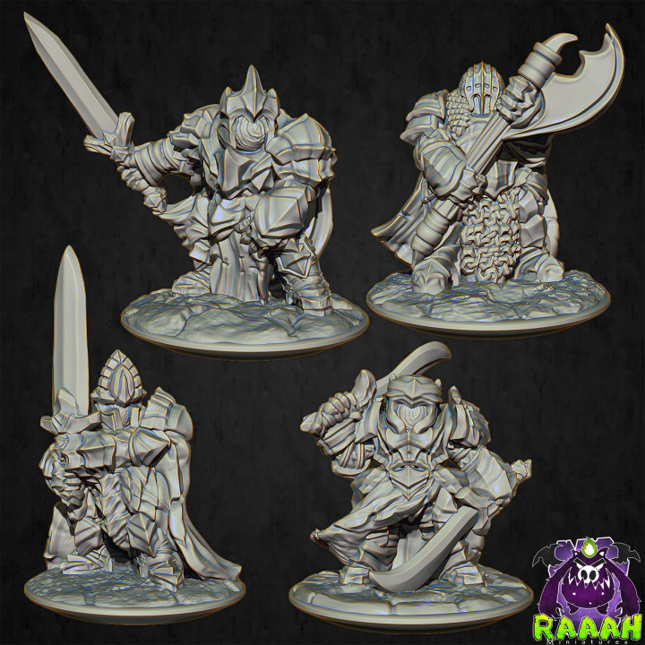 3D Printable Abyssal Wraith - 10mm [SUPPORT FREE] by RAAAH Miniatures