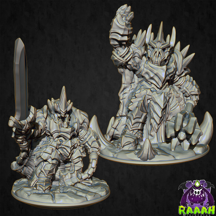 3D Printable Abyssal Wraith - 10mm [SUPPORT FREE] by RAAAH Miniatures