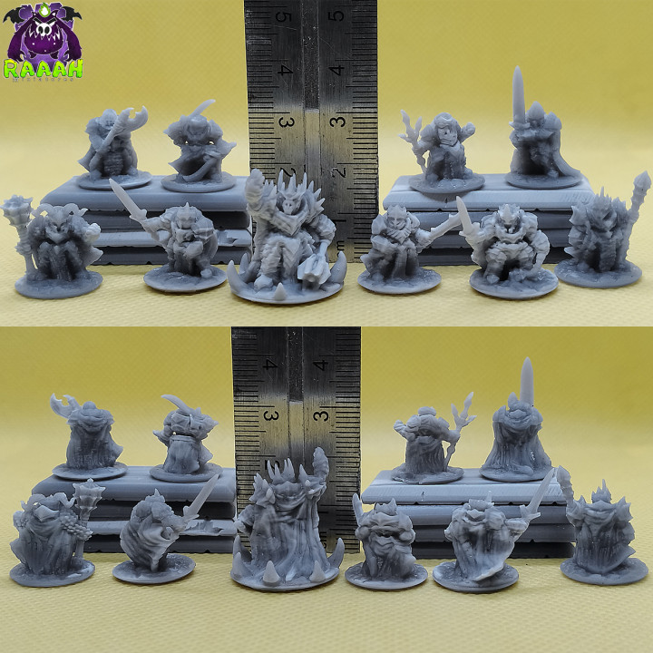 3D Printable Abyssal Wraith - 10mm [SUPPORT FREE] by RAAAH Miniatures