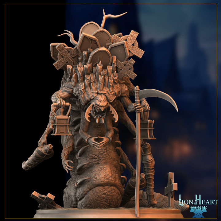 3D Printable Cemetery Monster by Lion Heart Forge