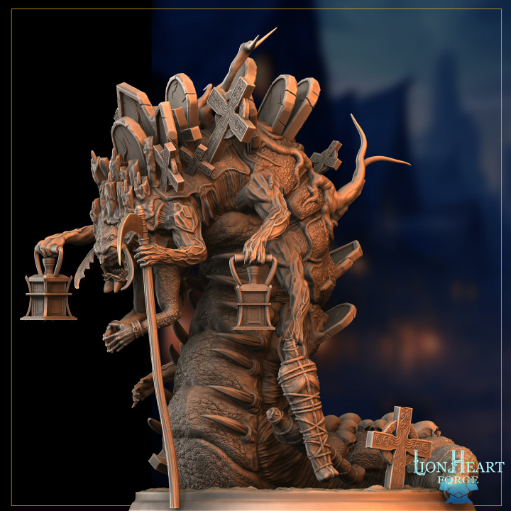 3D Printable Cemetery Monster by Lion Heart Forge