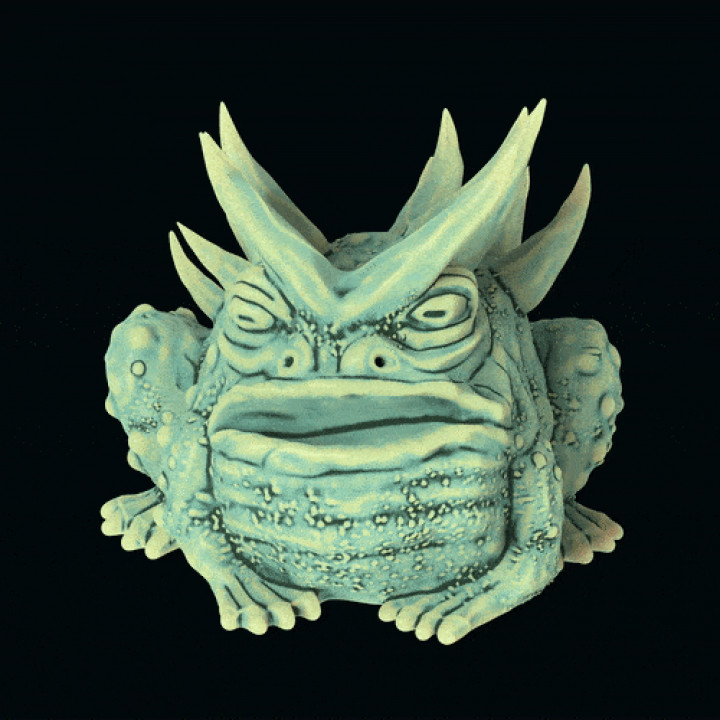 3D Printable GIANT HORNED TOAD by WildCraft Foundry
