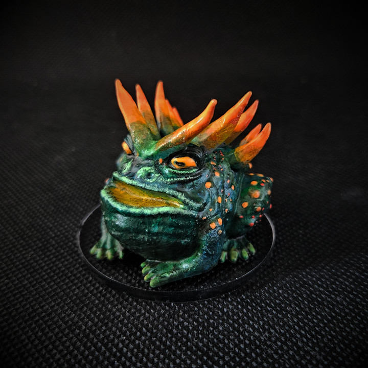 3D Printable GIANT HORNED TOAD by WildCraft Foundry