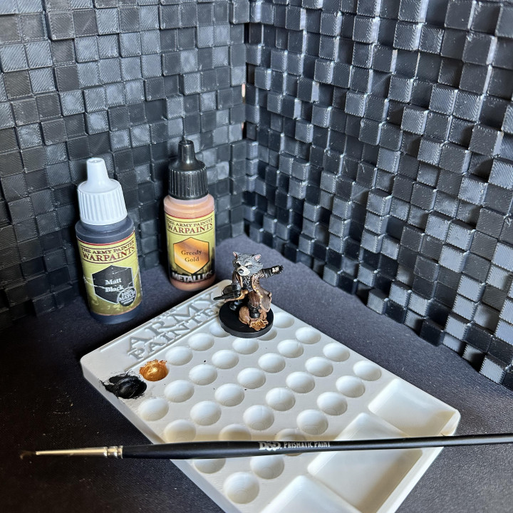 3D Printable Army Painter Dropper Palette by Brayden Beazley