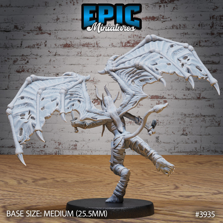 3D Printable Demon Huntress Set / Winged Female Devil / Demonic Beast ...