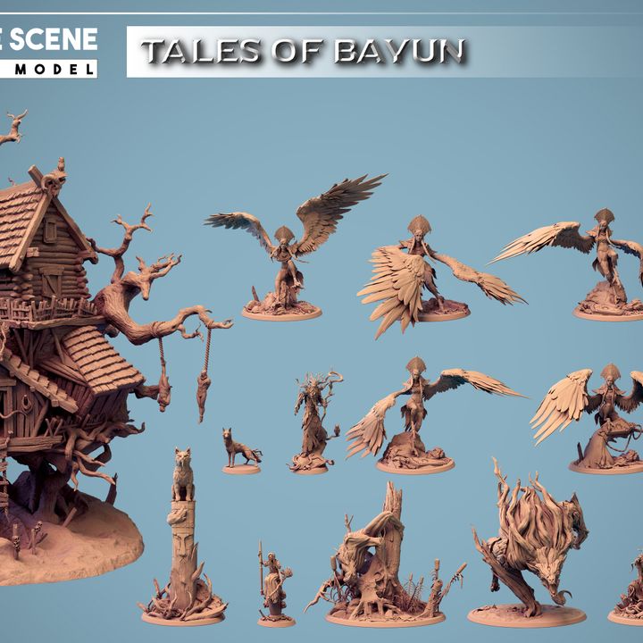 3D Printable Release : Tales of Bayun by Rescale Miniatures