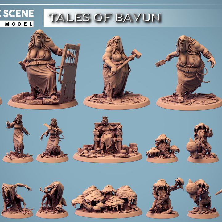 3D Printable Release : Tales of Bayun by Rescale Miniatures