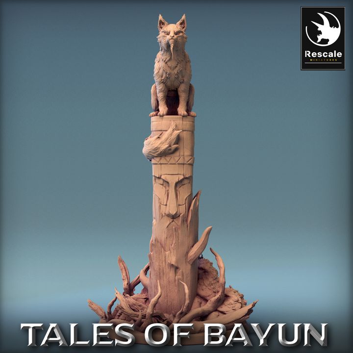 3D Printable Bayun The cat by Rescale Miniatures