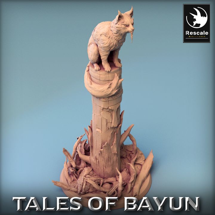 3D Printable Bayun The cat by Rescale Miniatures