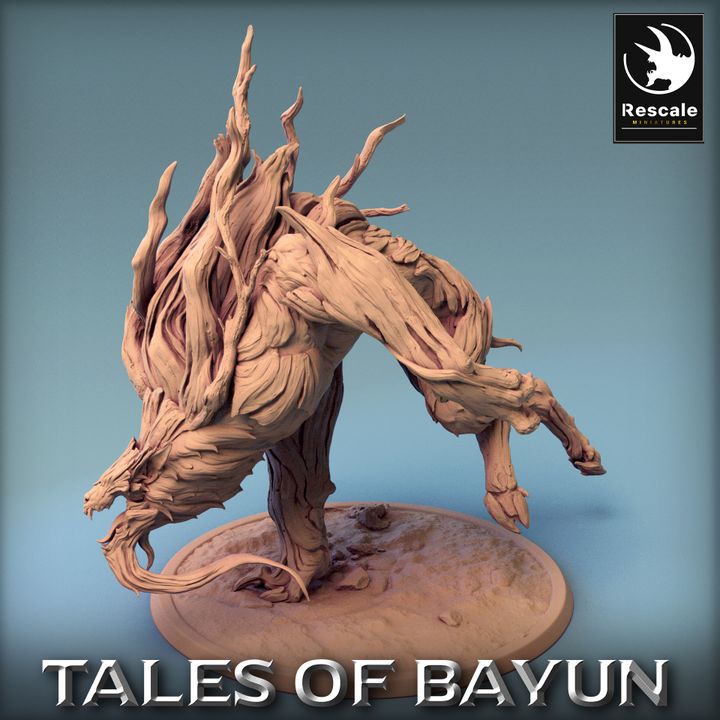 3D Printable Wood Werewolf by Rescale Miniatures