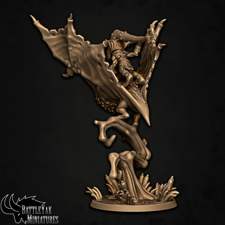 3D Printable Murkmire Batfink Rider A by Battle Yak Miniatures