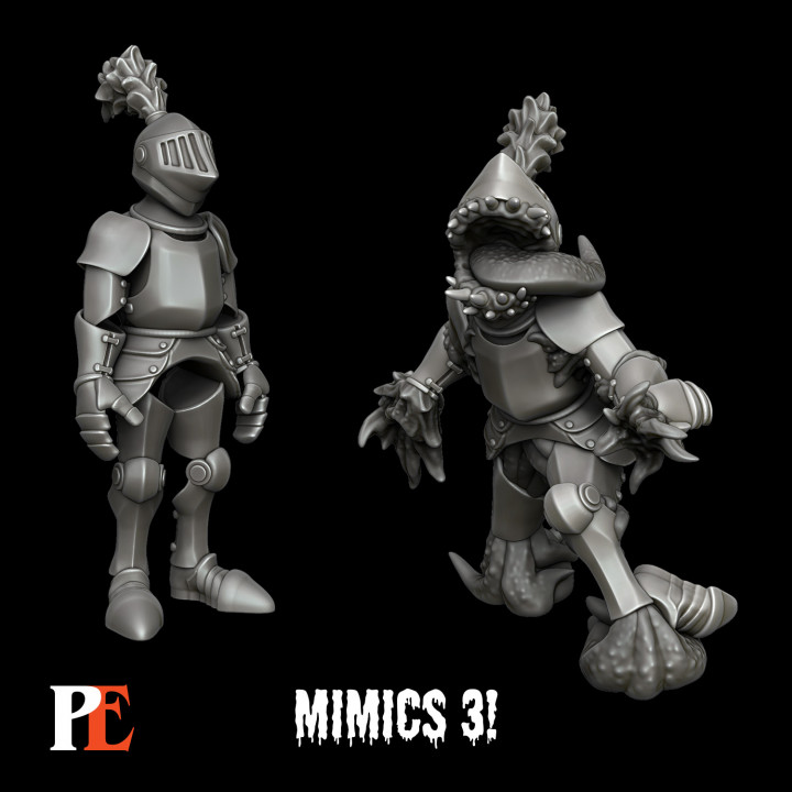 3D Printable Suit of Armor Mimic by Printed Encounter
