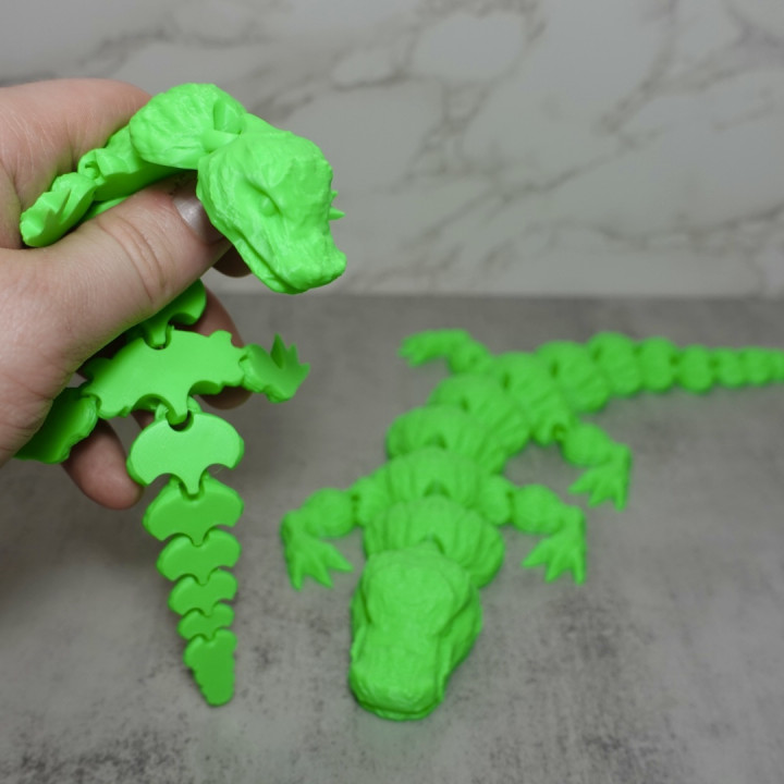 3D Printable Articulated Stone Lizard by MysticMesh3D