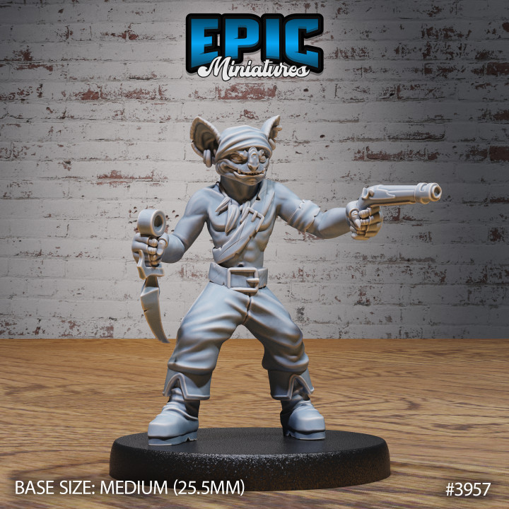 3D Printable Kobold Pirate Set A / Draconic Lizard Corsair / Water ...