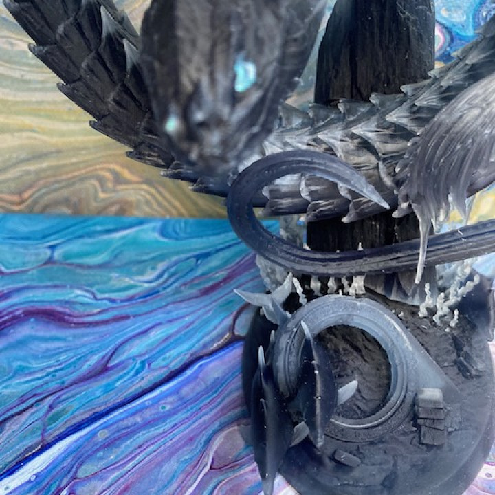 3D Print of Sea Serpent (Pose 2 of 2) by Xanthidine