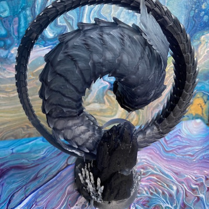 3D Print of Sea Serpent (Pose 2 of 2) by Xanthidine