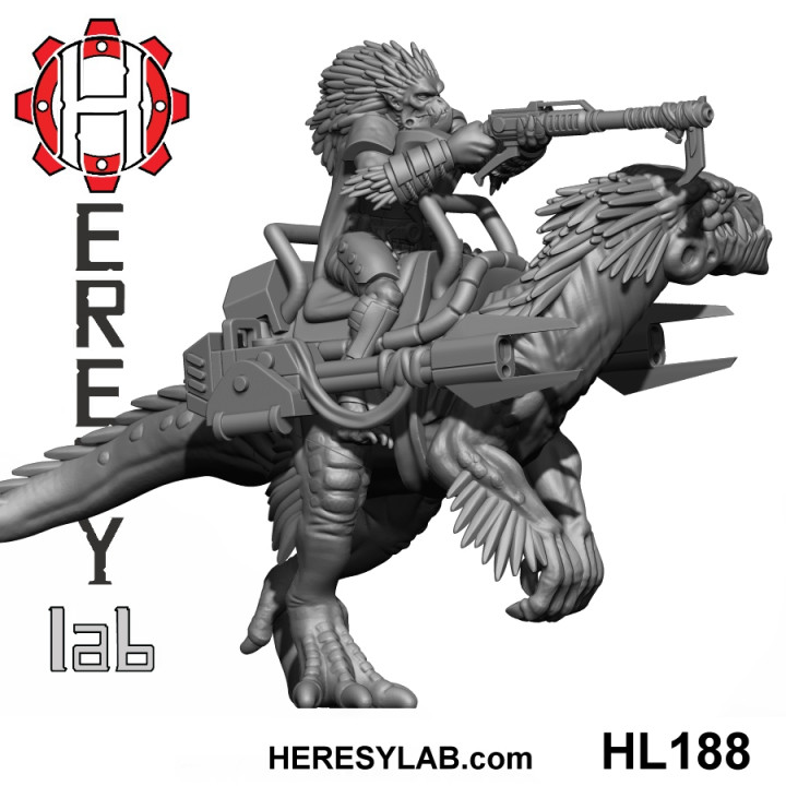 3D Printable HL188 - Greater God Mounted Kraat Warrior 1 - Also Pre ...