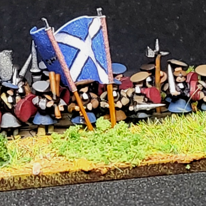 3D Printable 6mm XVIII HIGHLAND CLANSMEN by CARLOS AMADOR