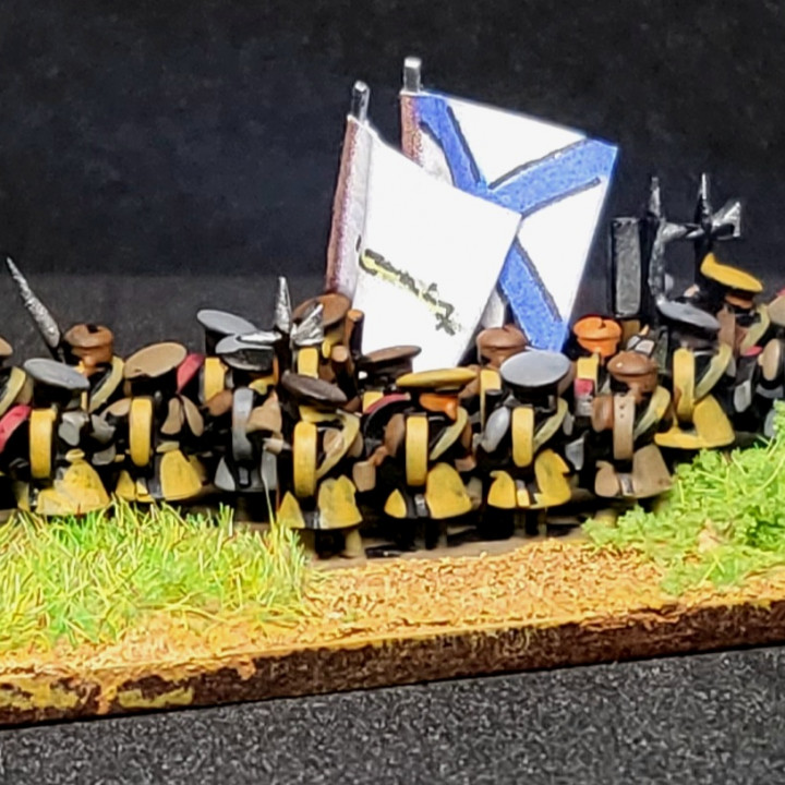 3D Printable 6mm XVIII HIGHLAND CLANSMEN by CARLOS AMADOR